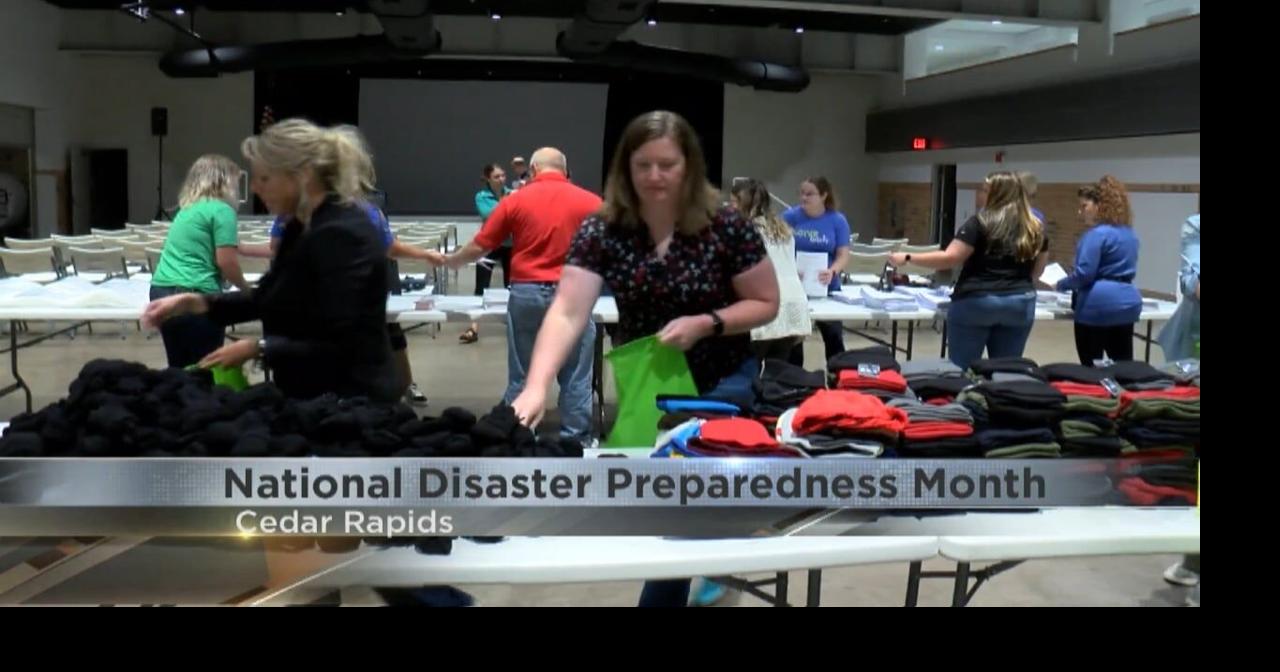 Community members gather supplies for National Disaster Preparedness ...