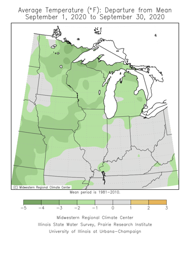 September 2020 By The Numbers | Schnack's Weather Blog | kwwl.com