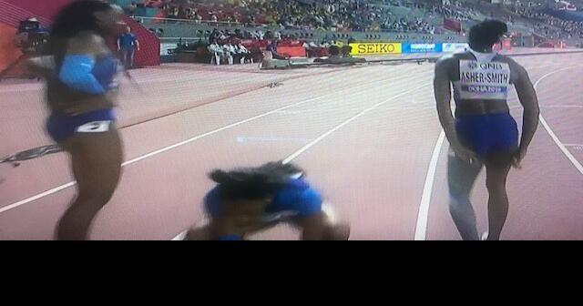 Former Iowa sprinter wins silver at World Track & Field Championships ...