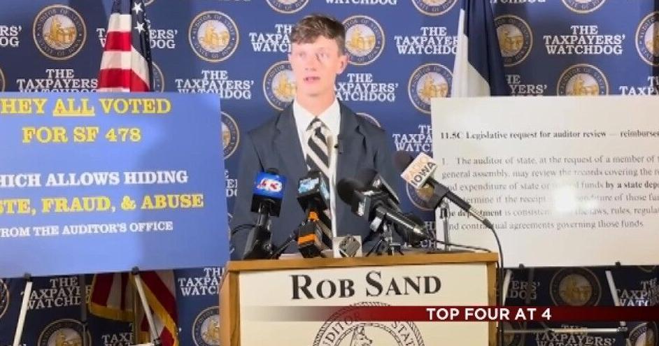 Iowa auditor Rob Sand on Des Moines school audit: New law complicates ...