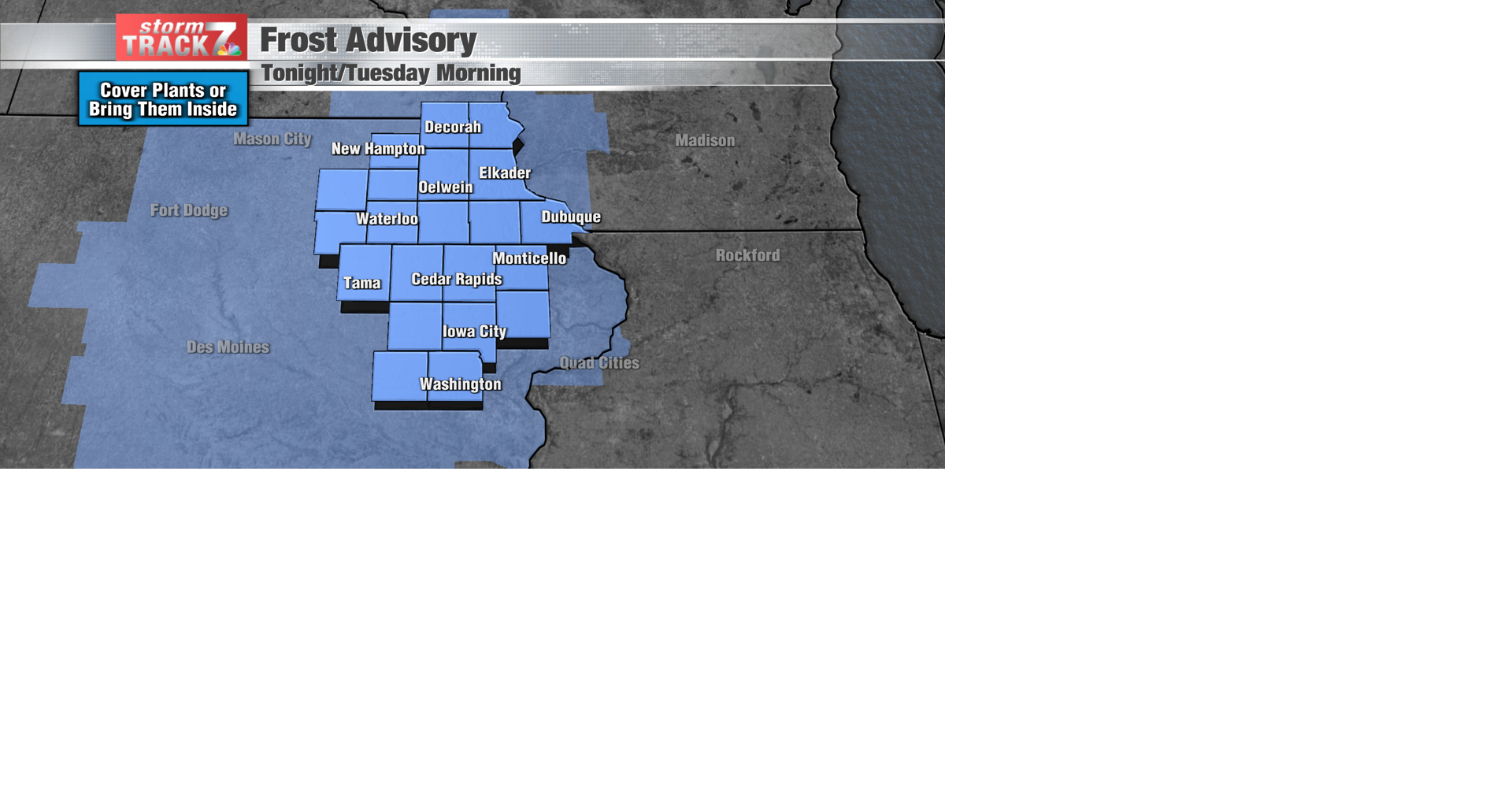TRACKING: Frost/freeze tonight and a freeze Tuesday night | Forecast ...