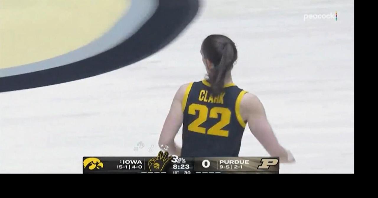 Clark's 15th Career Triple-Double leads 3rd ranked Iowa by Purdue 96-71 ...