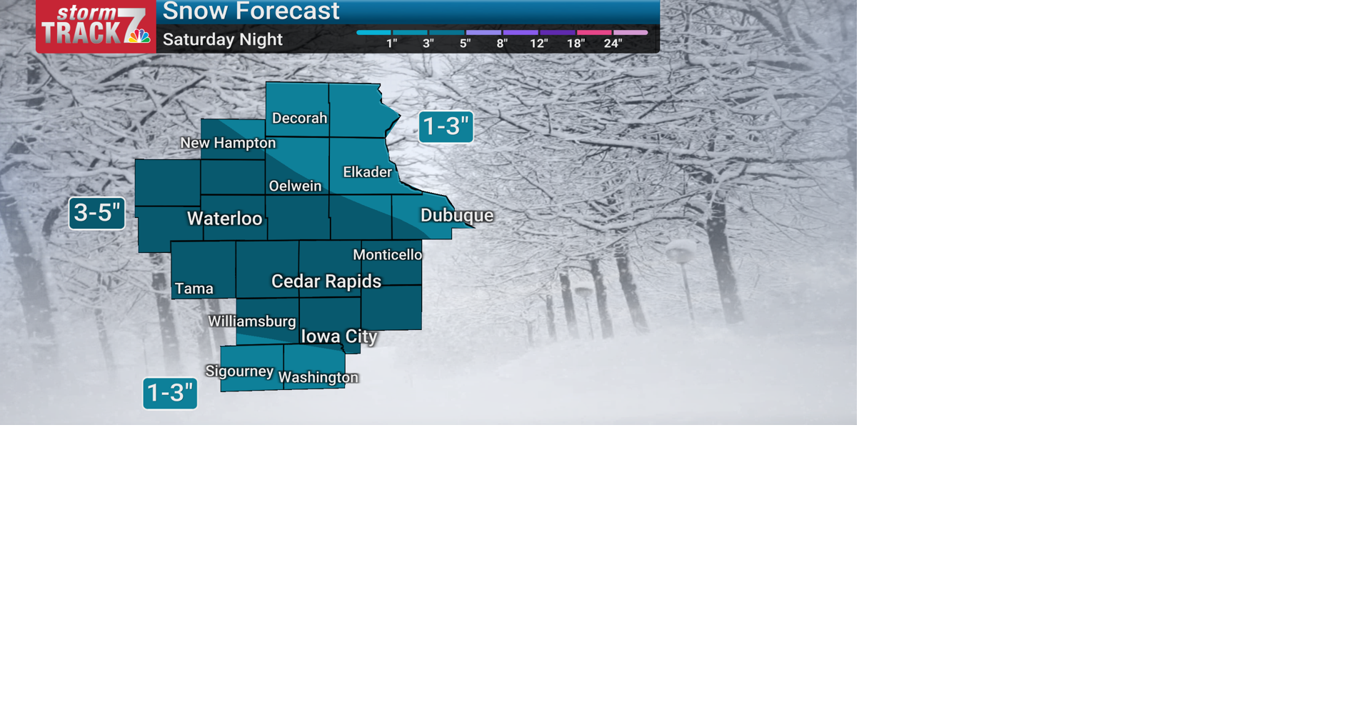 TRACKING: Winter Storm Watch this weekend | Forecast | kwwl.com