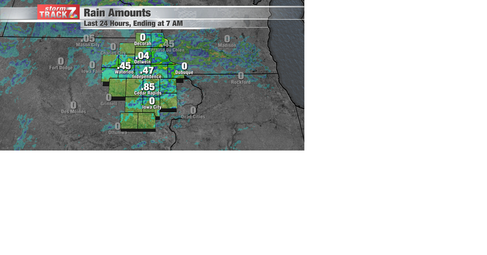 Mixed bag of rainfall totals from Sunday 7/21 | Schnack's Weather Blog ...