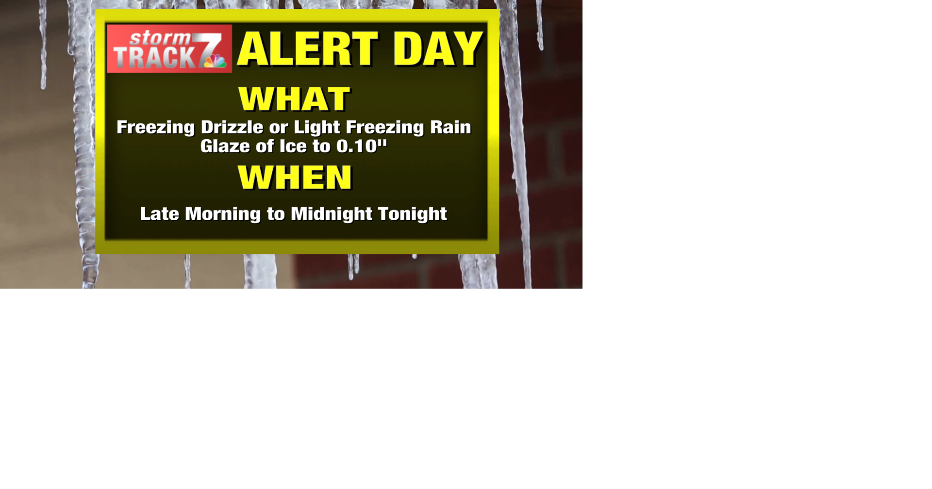 ALERT DAY: Light icing expected later today and tonight | Forecast ...