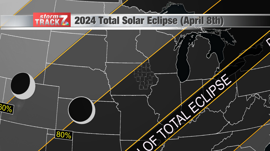 A first look at the path of the total solar eclipse next month ...