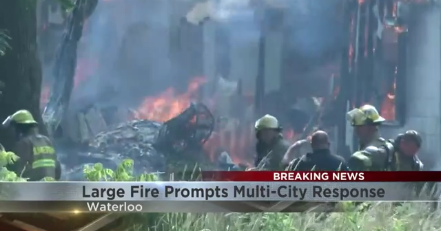 House destroyed in Waterloo fire | Waterloo | kwwl.com