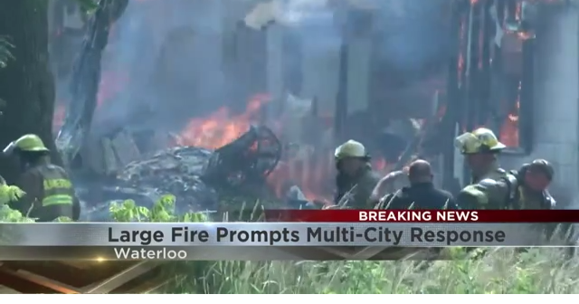 House destroyed in Waterloo fire | Waterloo | kwwl.com