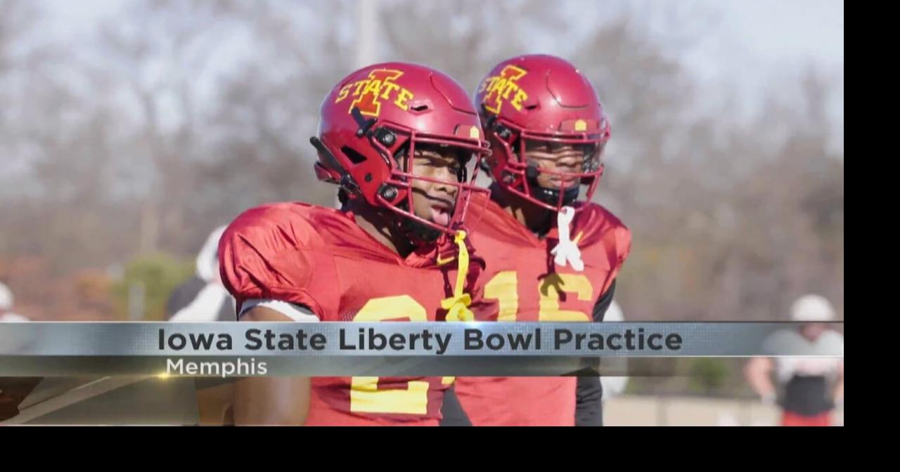 Iowa State players practicing for the Liberty Bowl | Sports | kwwl.com