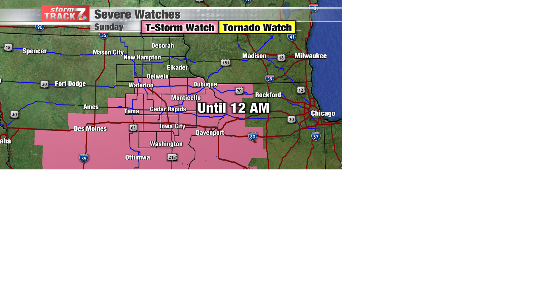 TRACKING: Severe Thunderstorm Watch | Forecast | kwwl.com