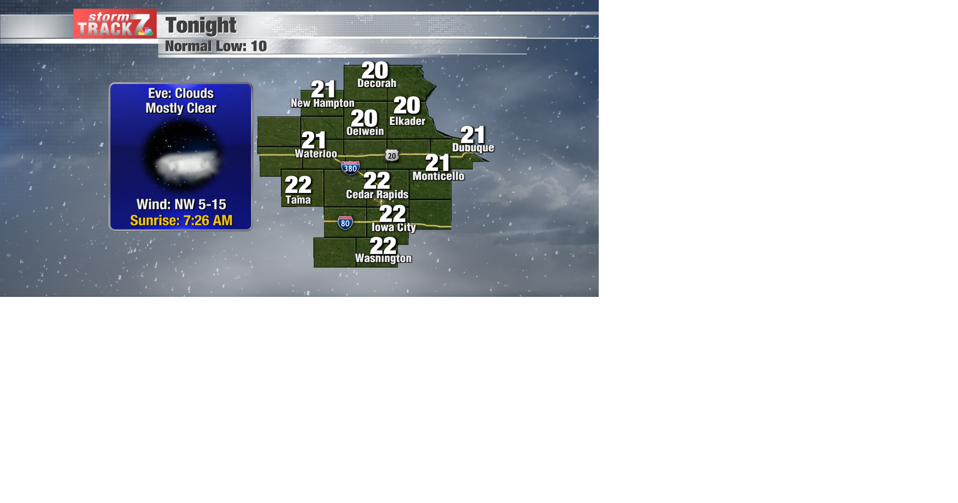 TRACKING: Windy and warm Tuesday | Forecast | kwwl.com