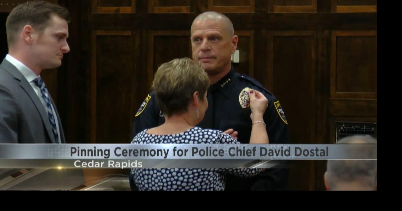 Pinning ceremony held for the new Cedar Rapids Police Chief | Cedar ...