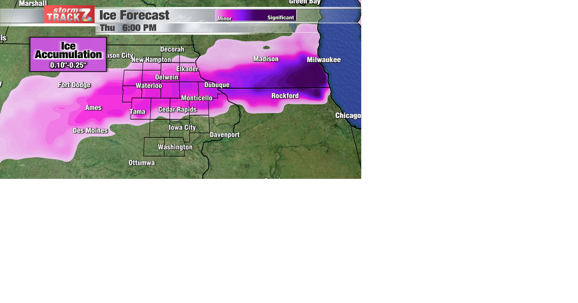 TRACKING: Ice and snow accumulations | Top Stories | kwwl.com