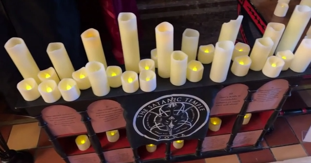 Satanic Temple display vandalized 'beyond repair' at Iowa Capitol ...