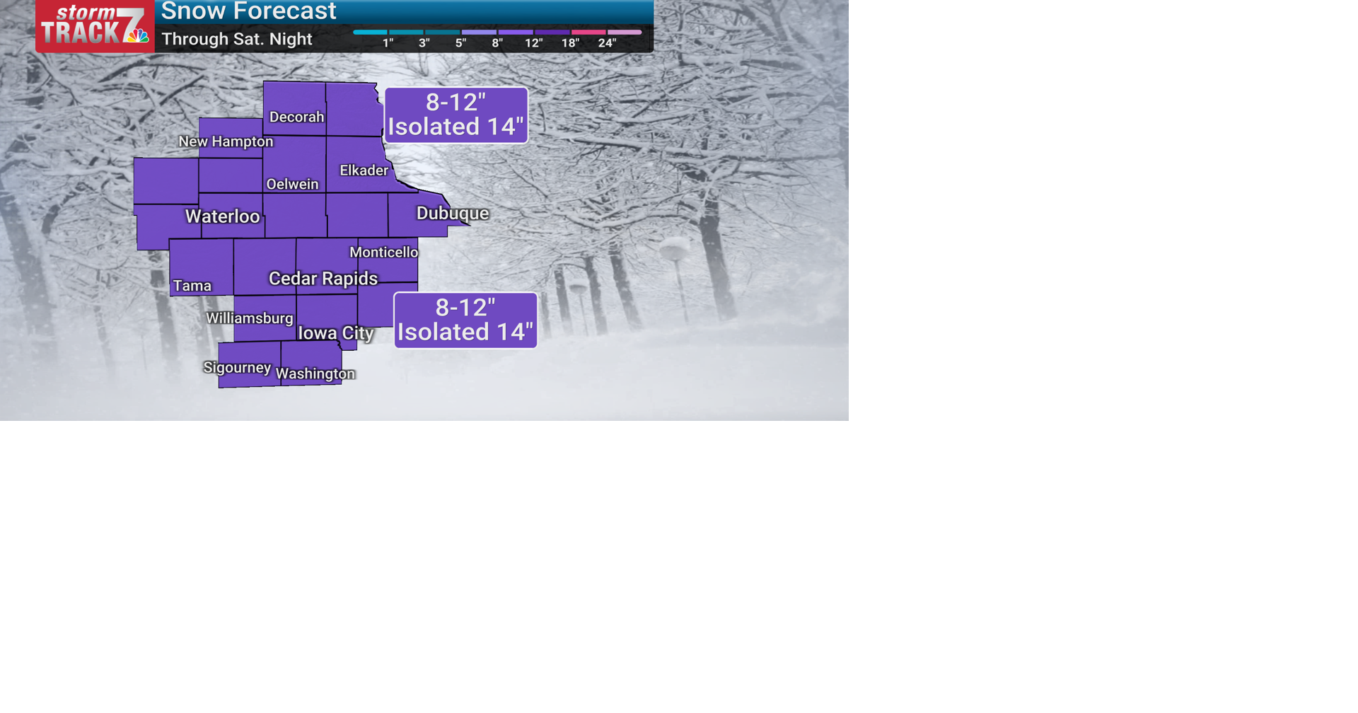 WINTER STORM this weekend | Forecast | kwwl.com