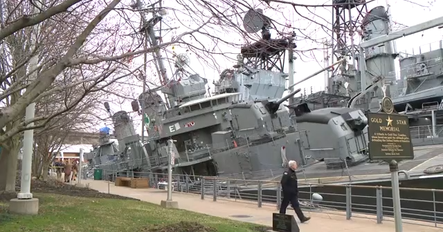 USS The Sullivans, named after Waterloo's Sullivan brothers, taking on ...