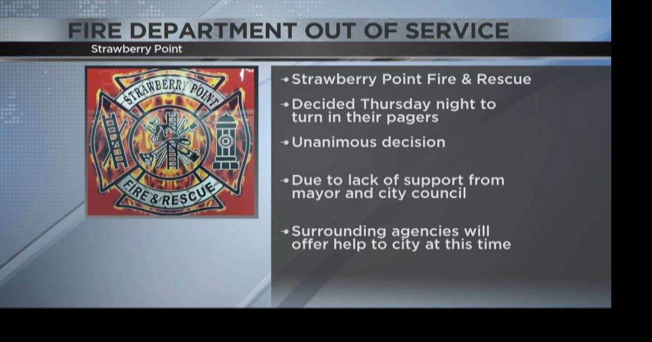 Strawberry Point Fire & Rescue voluntarily turn in their pagers | Video ...