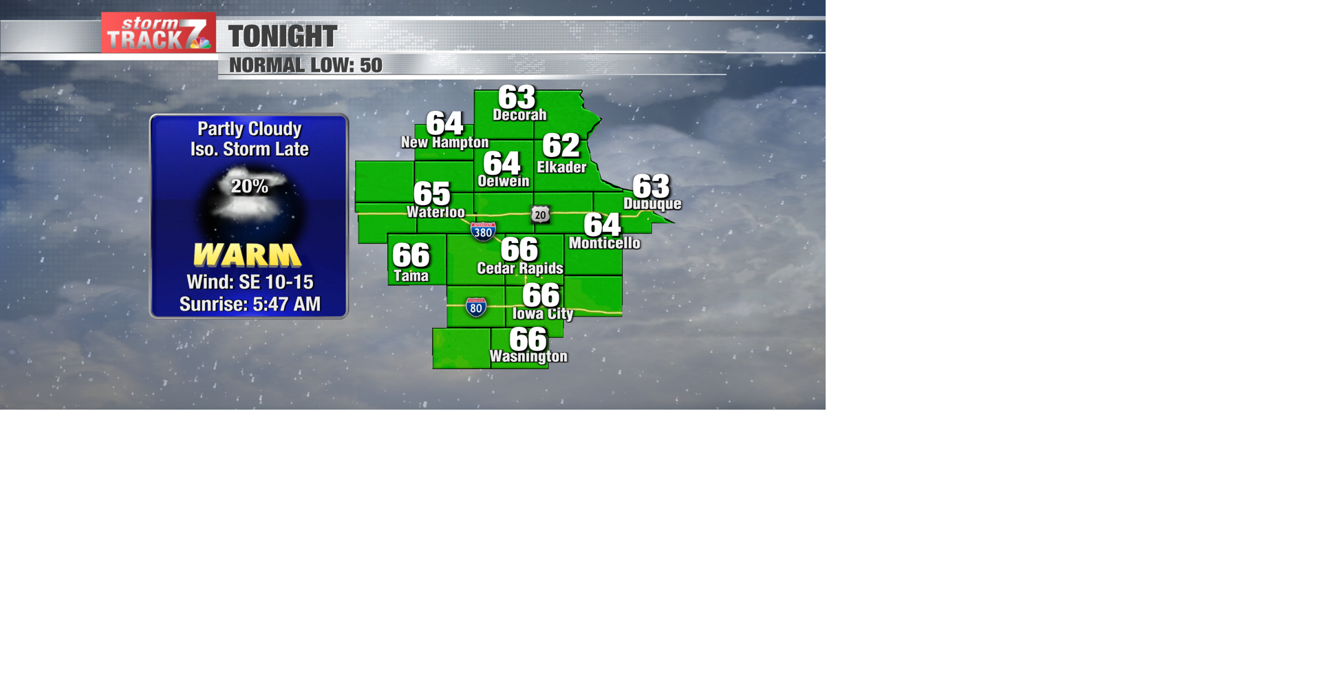 TRACKING: Warm and windy conditions. Isolated storm possible. | Forecast | kwwl.com