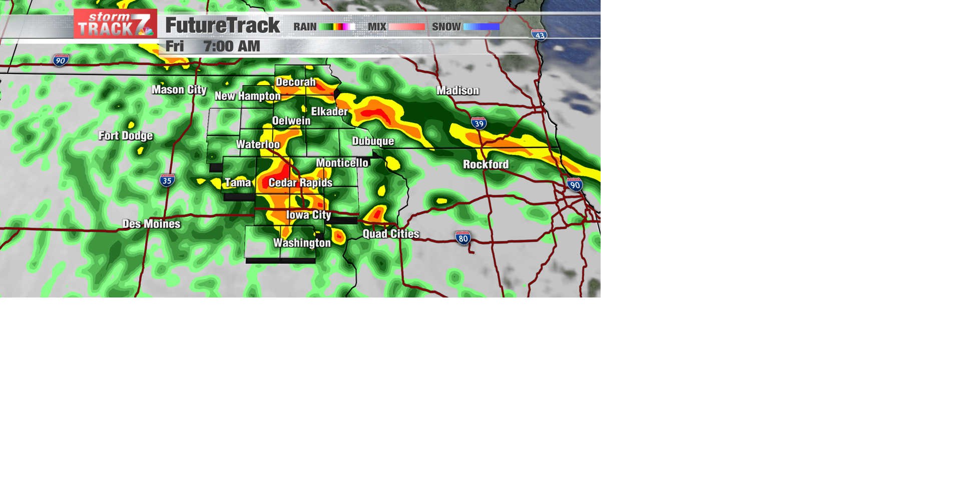 TRACKING: A stormy morning commute | Forecast | kwwl.com