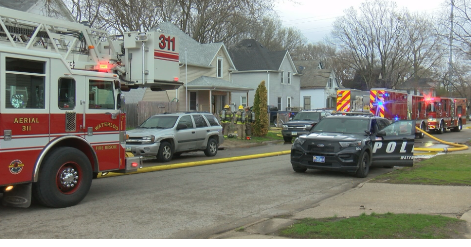 Two people escape out of second story window in Waterloo house fire ...