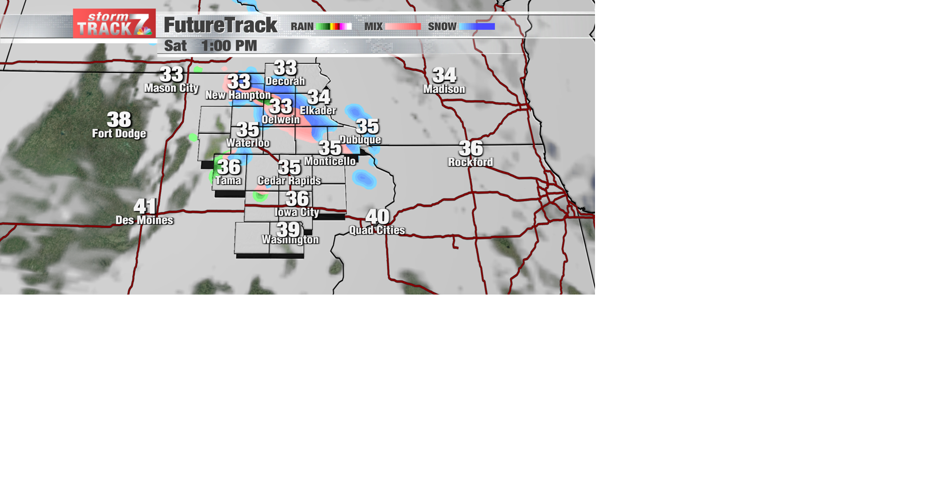 TRACKING: Light wintry mix chance today into tonight | Forecast | kwwl.com