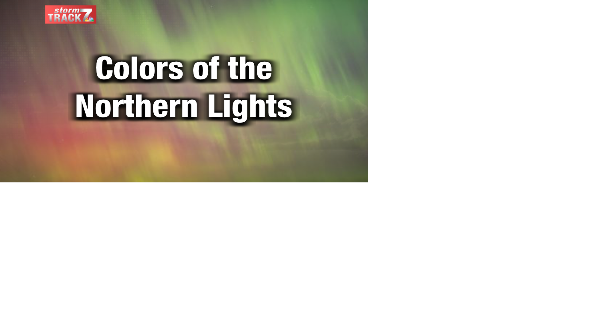 Weather Wonders: The colors of the northern lights | Schnack's Weather ...