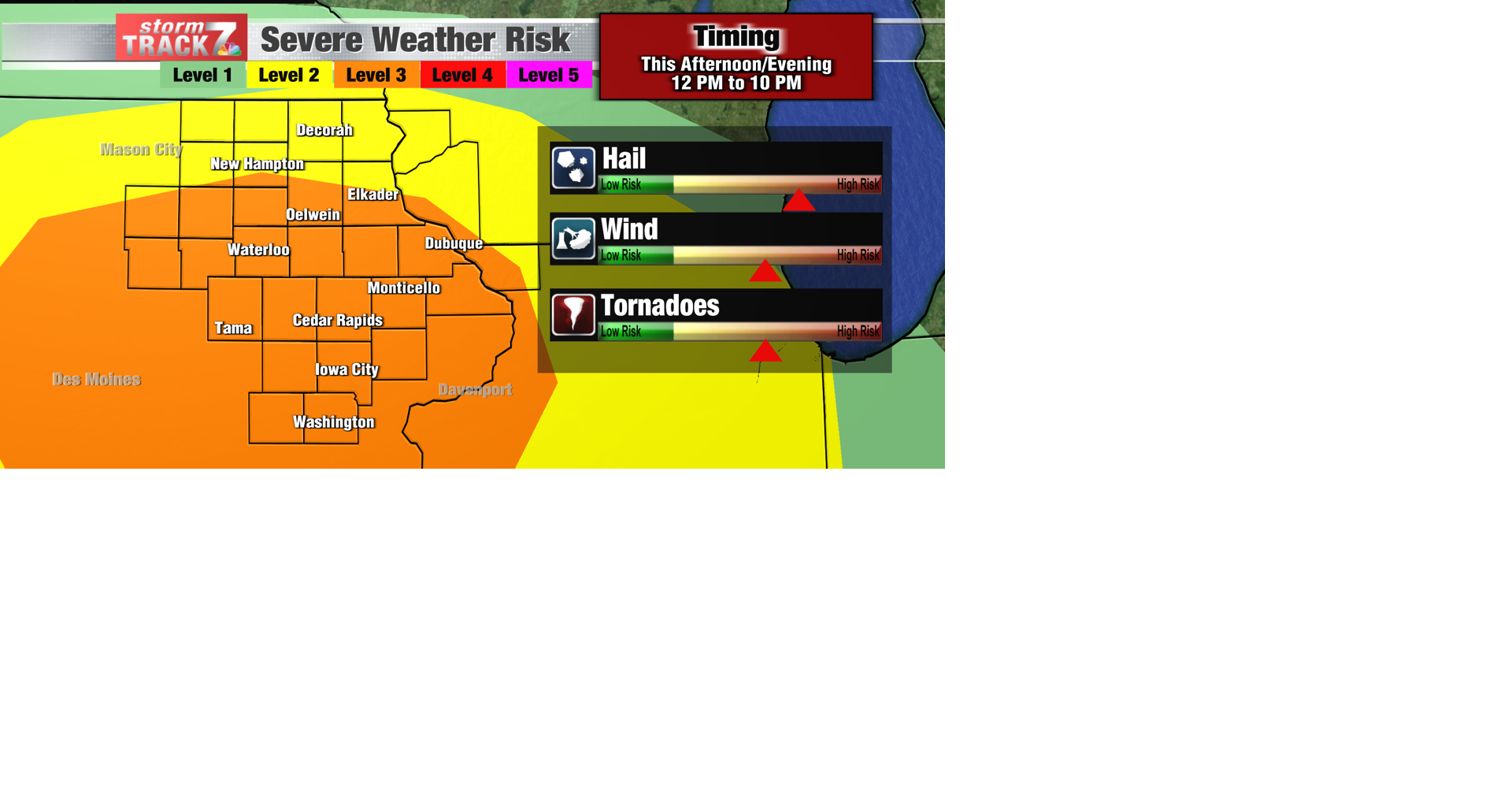 RED ALERT DAY: Severe storms likely today (tornadoes, large hail ...