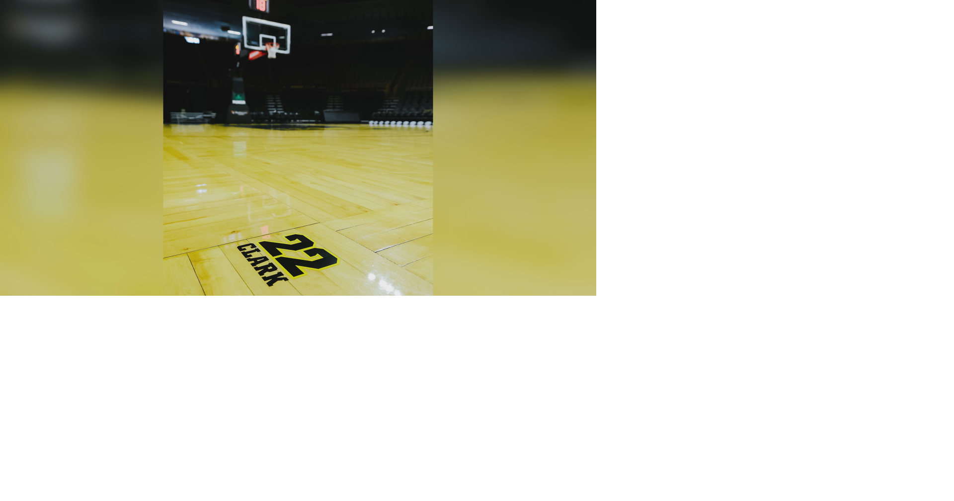 Iowa adds logo to basketball court marking Caitlin Clark's record ...