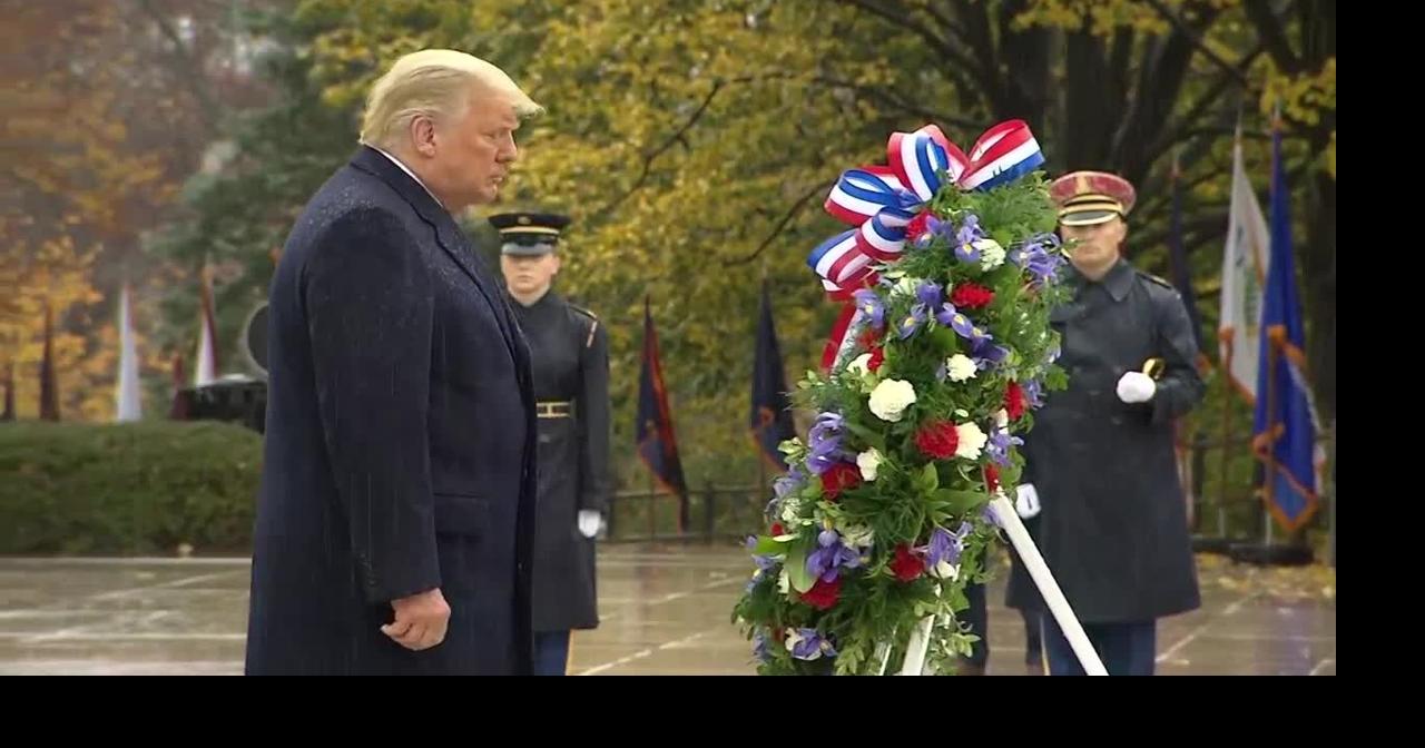 Trump marks Veterans Day with visit to Arlington | Politics | kwwl.com
