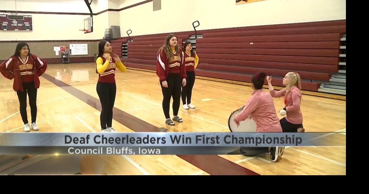 Deaf Iowa cheerleaders win their first championship | Iowa Strong ...