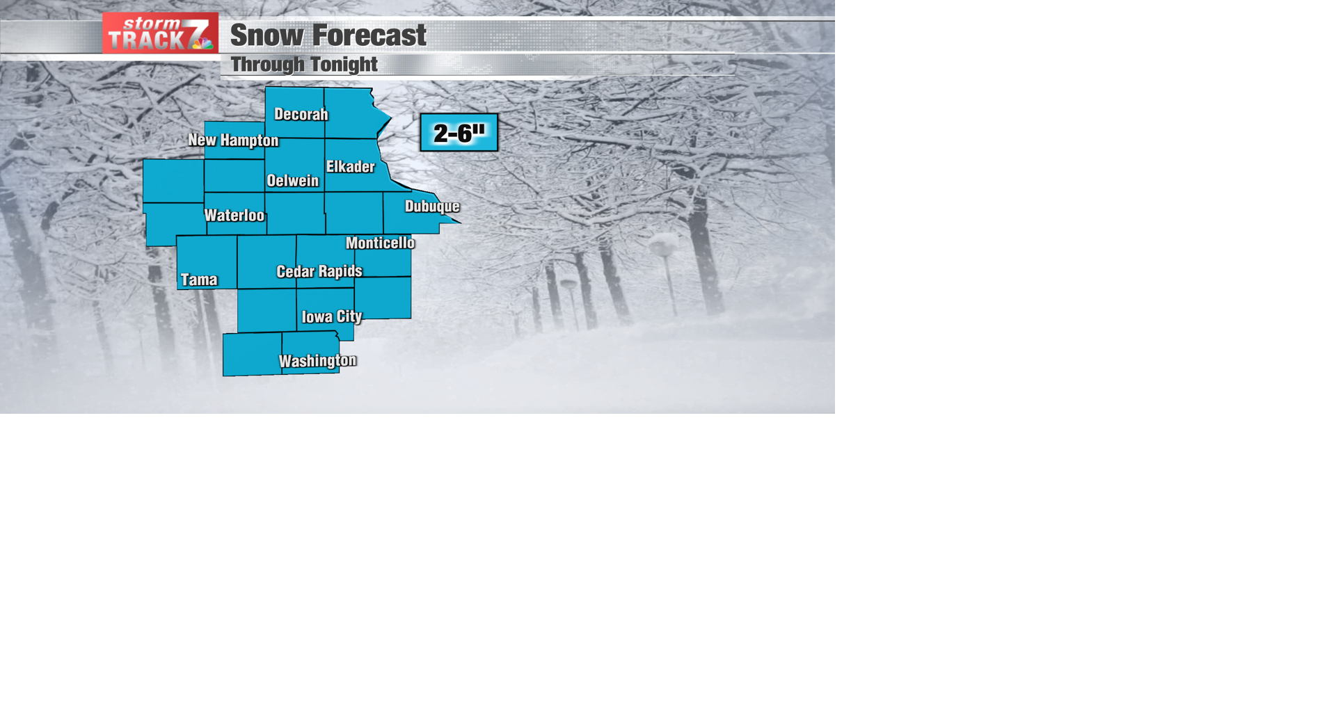 TRACKING: Heavy snowfall possible today | Forecast | kwwl.com