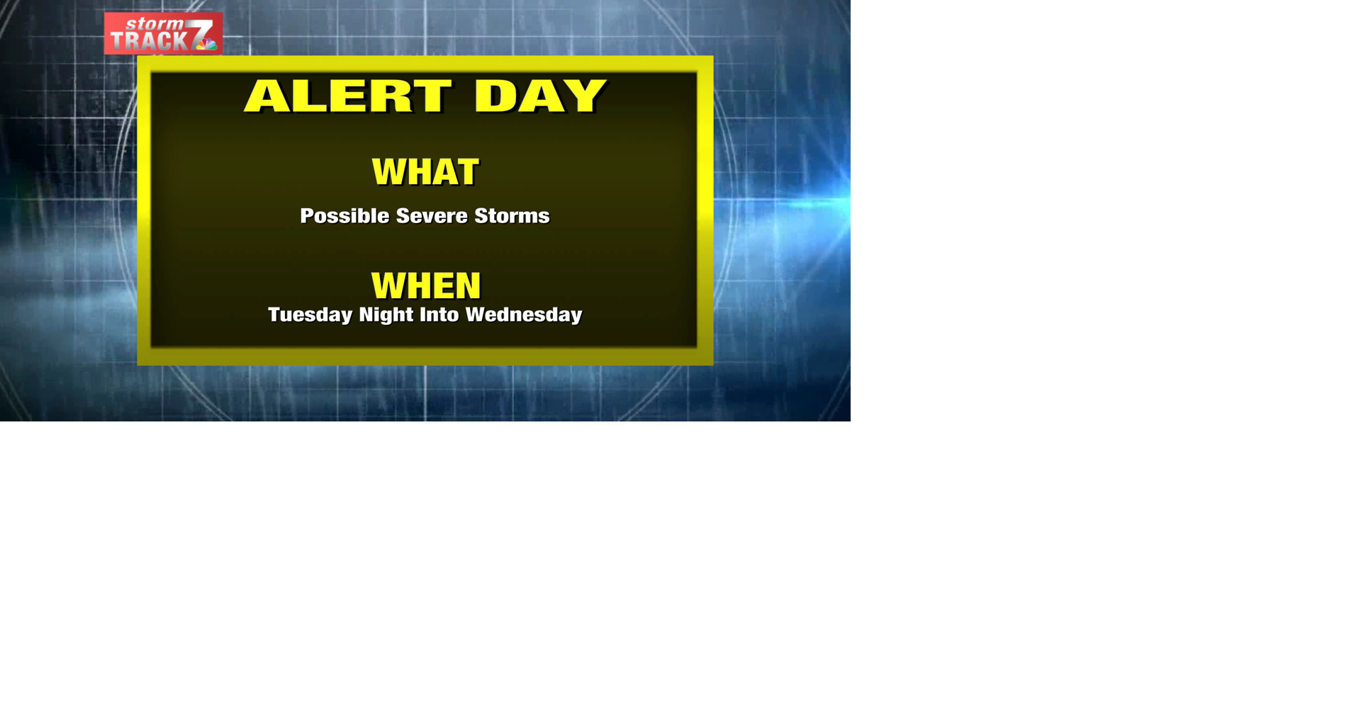 TRACKING: ALERT DAY due to severe weather late Tuesday and Wednesday ...