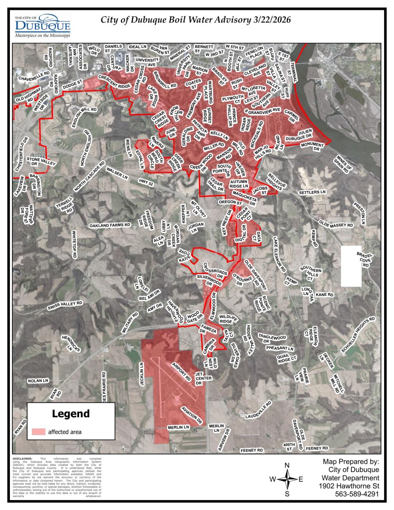 Southern Dubuque faces boil water advisory after main break | News ...