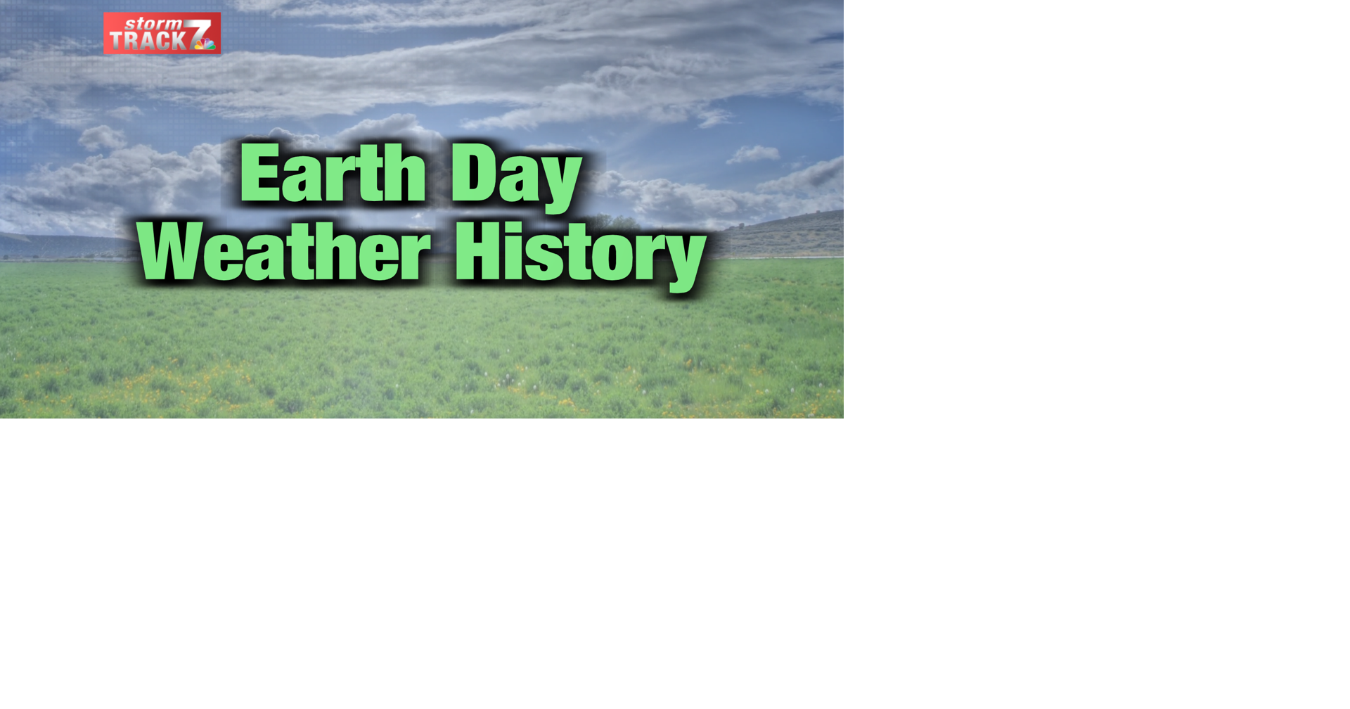 Earth Day Weather History across eastern Iowa | Schnack's Weather Blog | kwwl.com