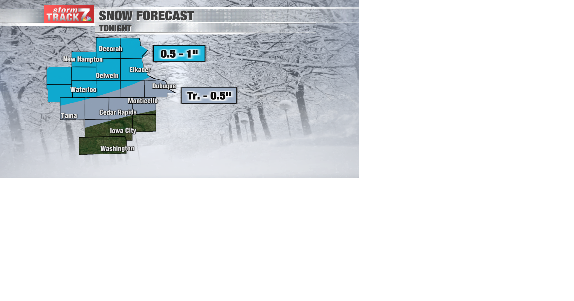 TRACKING: Light snow/flurries tonight and then a winter storm Wednesday ...