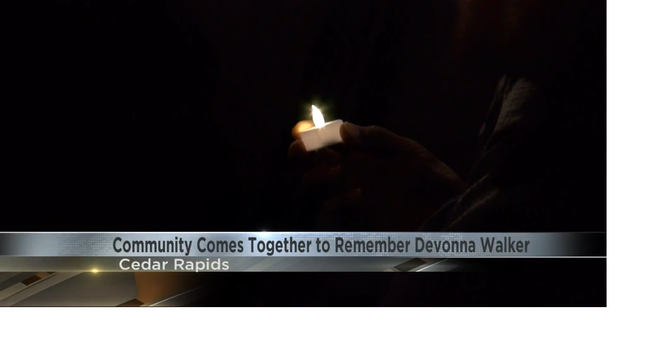 Cedar Rapids community hold candlelight vigil for Devonna Walker | Top ...