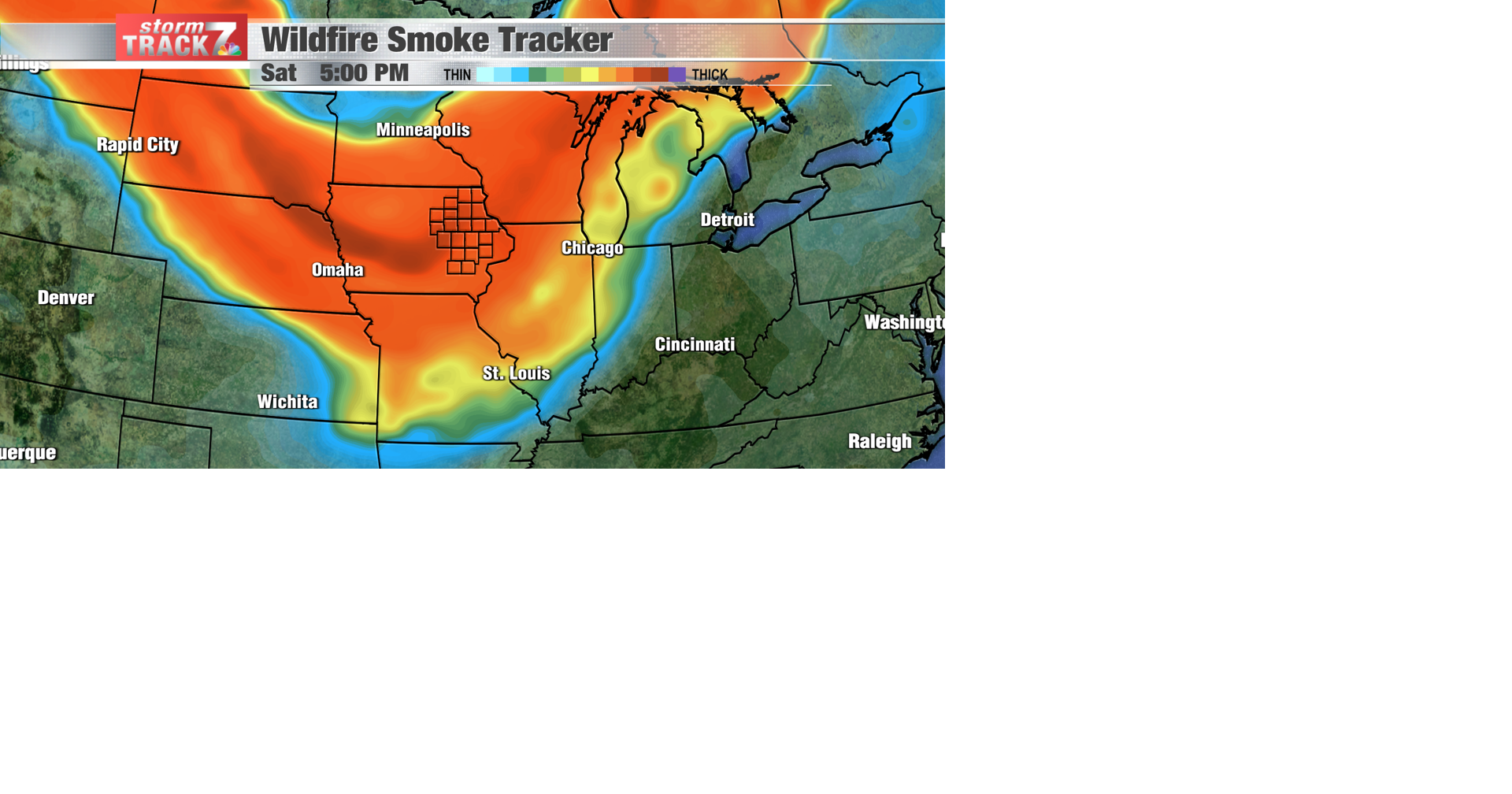 TRACKING: Reduced air quality and haze from wildfire smoke | Forecast ...
