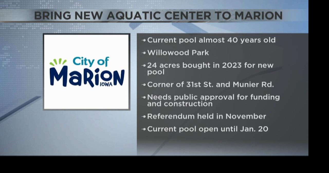 New Aquatic Center coming to Marion | News | kwwl.com