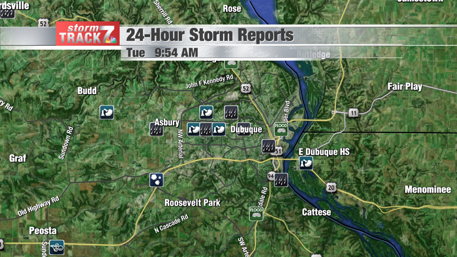 Heavy rainfall totals due to some stronger storms yesterday | Schnack's ...