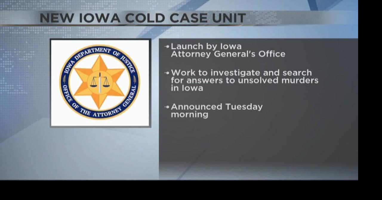 New Iowa Cold Case Unit launching Tuesday | Video | kwwl.com