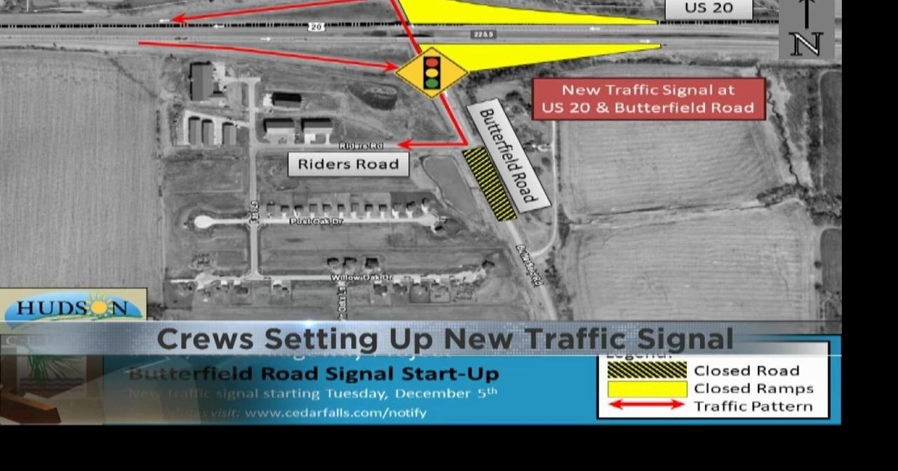 New traffic signal installed on Highway 20 | News | kwwl.com