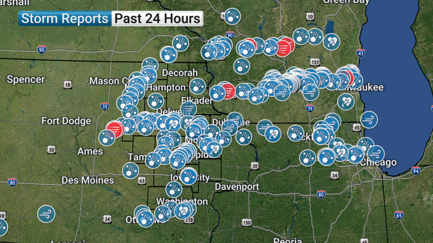 Severe Weather Summary: Very large hail, damaging wind and several ...