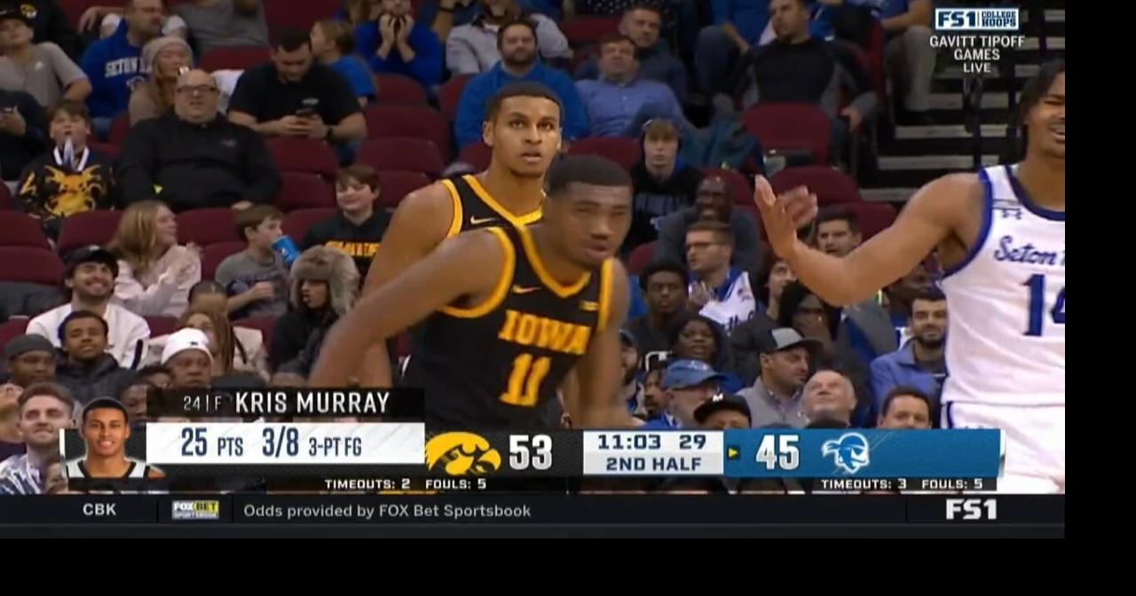 Kris Murray's 29 leads Iowa by Seton Hall 83-67 | Iowa City | kwwl.com