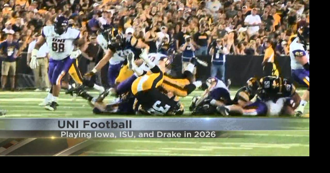 UNI Football to play Iowa, ISU and Drake in 2026 | News | kwwl.com