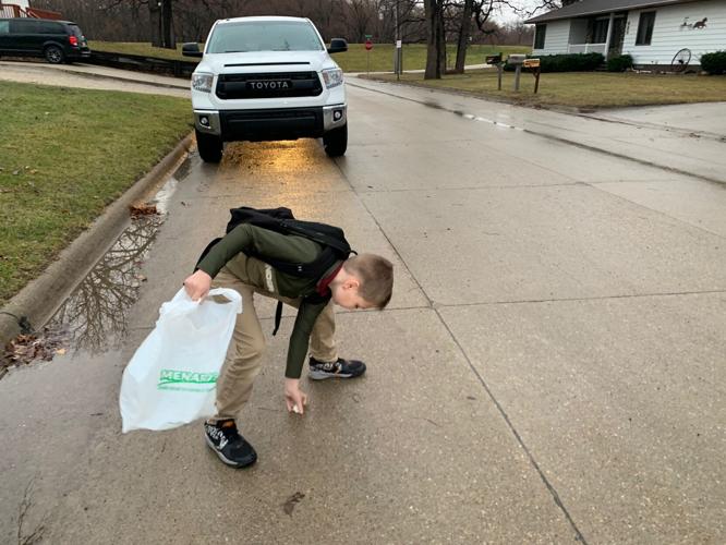 Local 3rd grader picks up trash before school to help clean up the ...