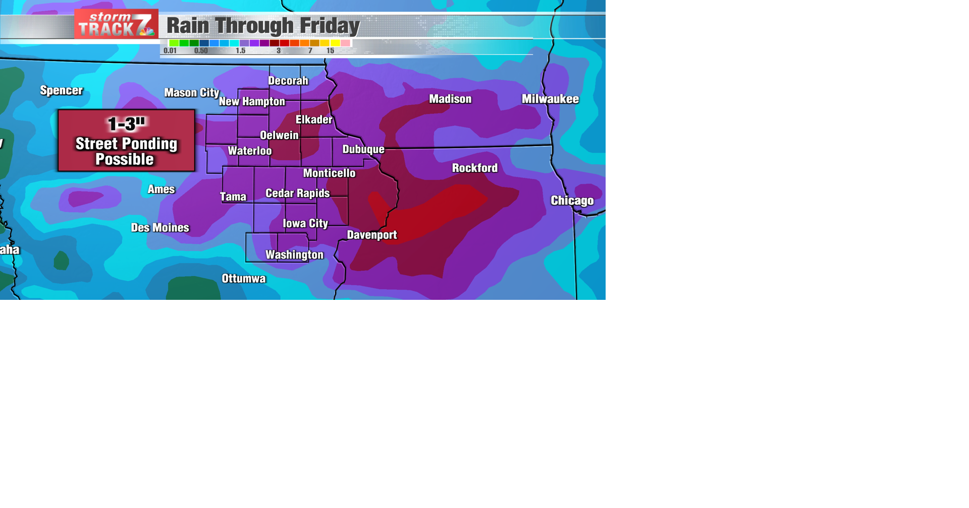 TRACKING: Midweek strong storms and heavy rainfall | Forecast | kwwl.com
