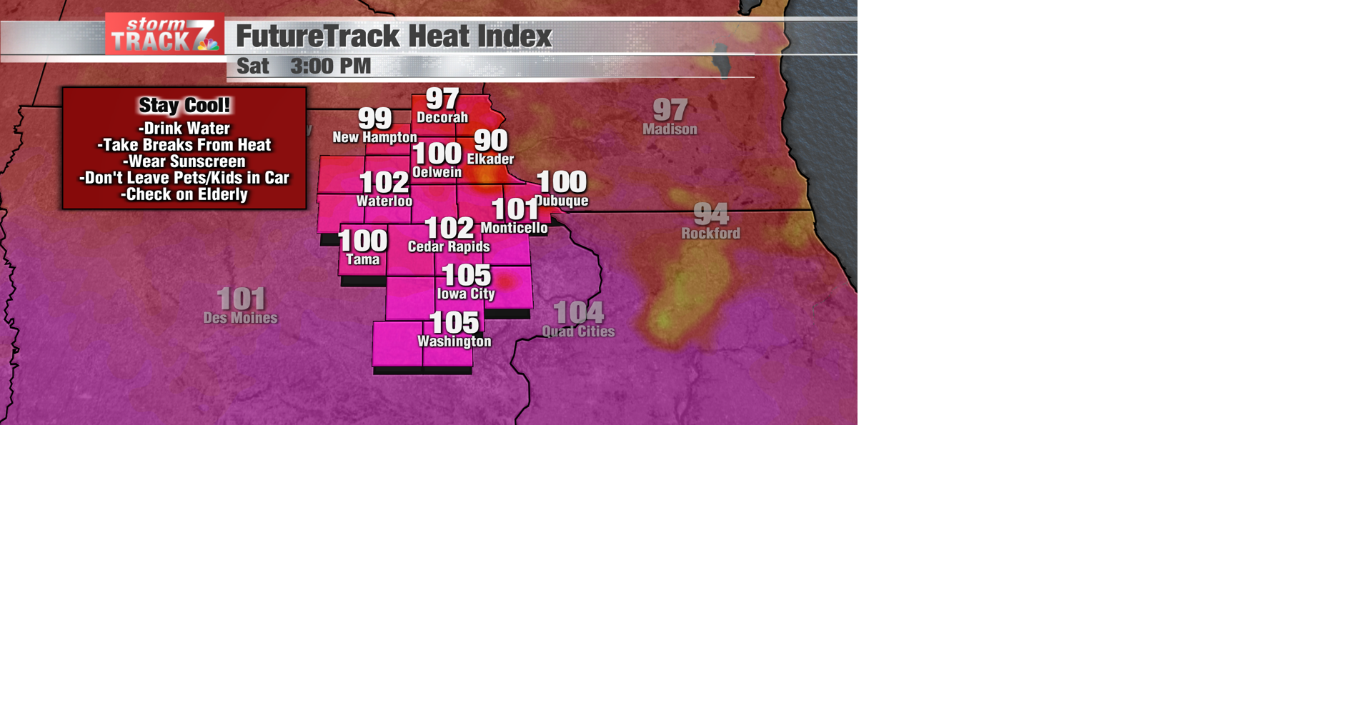 TRACKING: Heat Advisory this weekend | Archive | kwwl.com