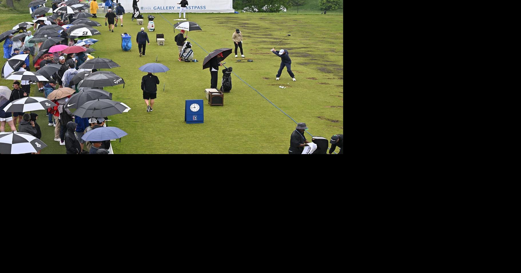 Fan steps in to caddie for pro golfer after bagman injured in fall at ...