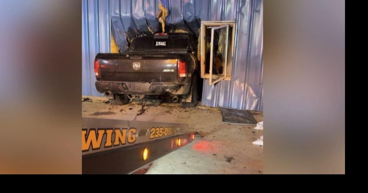 Car knocks over light pole, crashes into Fairbank building | News ...