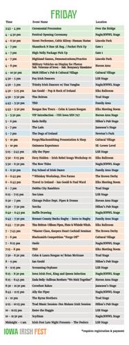 Iowa Irish Fest schedule | Waterloo | kwwl.com